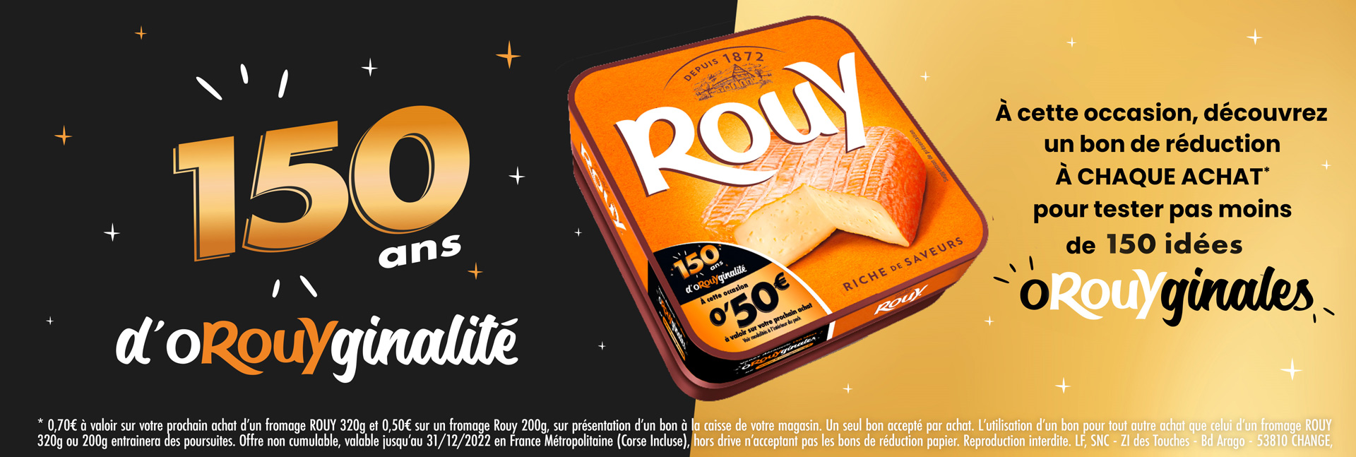 150 idées orouyginales - Fromage Rouy